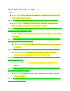 Psy 311 chap 1 - 4 - notes for exam - Chapter 1 Learning Outcomes After ...