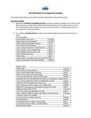 ACC 318 Project One Paper - Laura Joya ACC 318 SNHU 11/29/ Project One ...