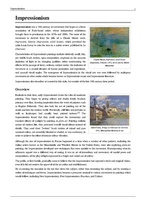 ART 2370 Discussion 1 Assigmment - ART 2370 DISCUSSION ASSIGMENT The ...