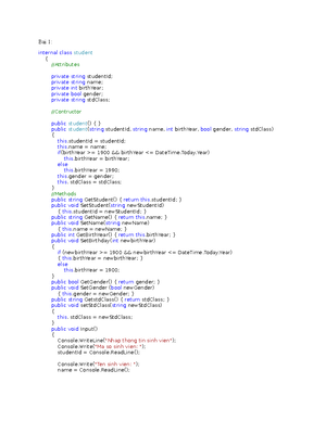 Buoi9 truu tuong - Very helpful - using System; using System.Collections; using System; using ...