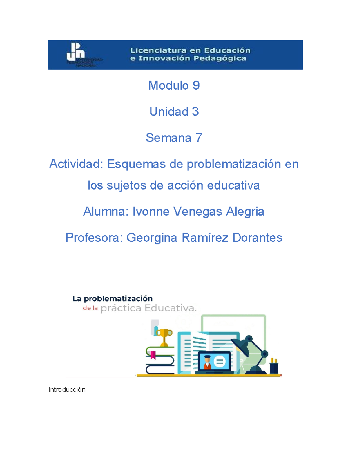 I Venegas reconocimiento - Modulo 9 Unidad 3 Semana 7 Actividad ...