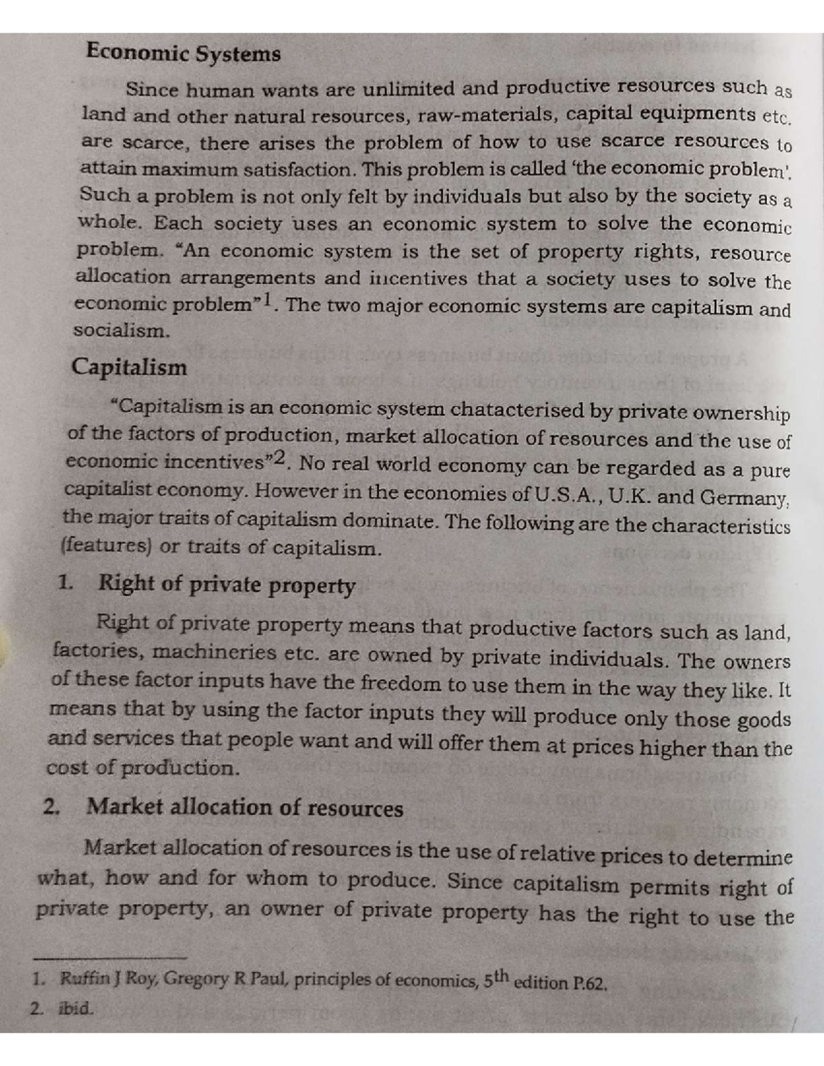 Economic System - bachelor of business administration - Studocu