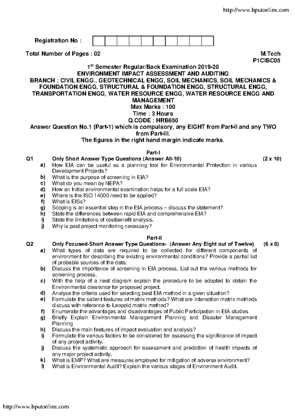 19-20 - SFASF - Registration No : Total Number of Pages : 02 M P1CIBC 1 ...
