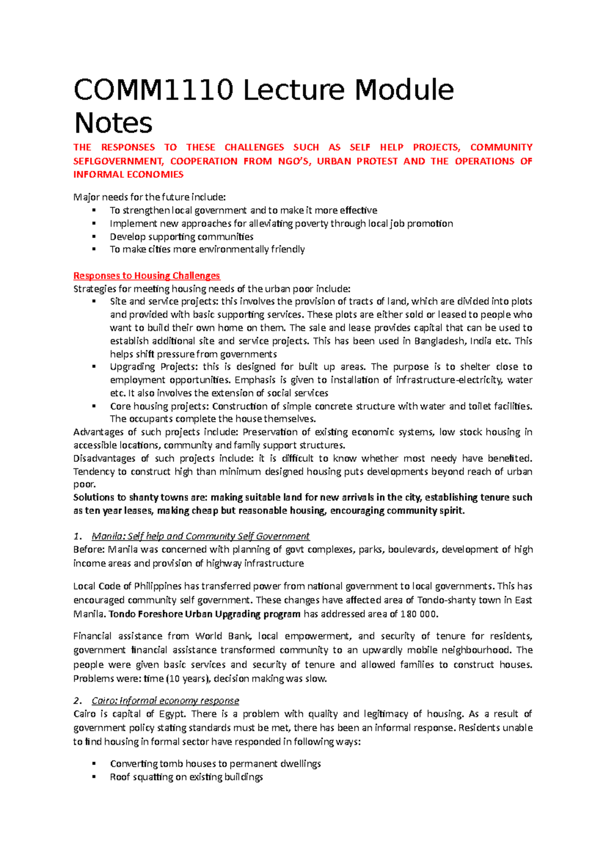 COMM1110 lecture notes week 2 - COMM1110 Lecture Module Notes THE ...