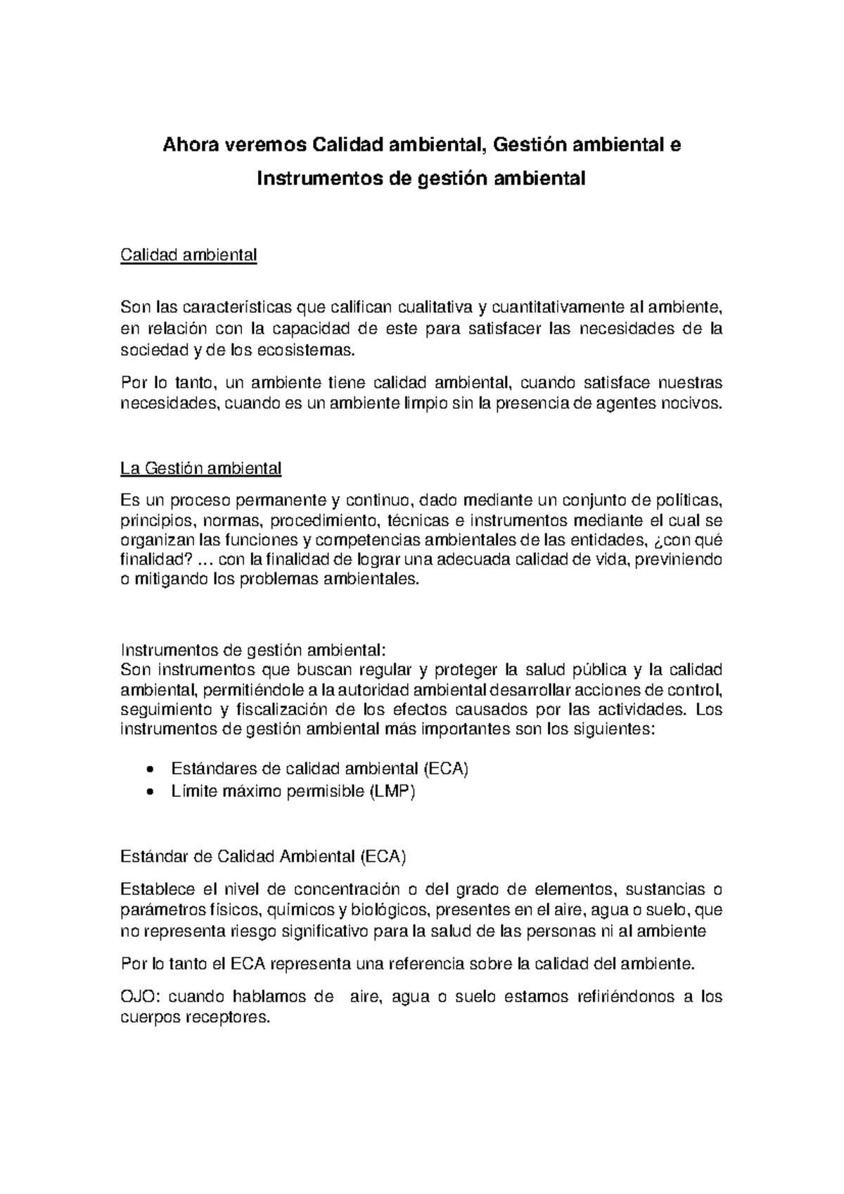 U1 S6 1 Contaminación ambiental y tipos de contaminación ambiental P2 - Ahora veremos Calidad ...