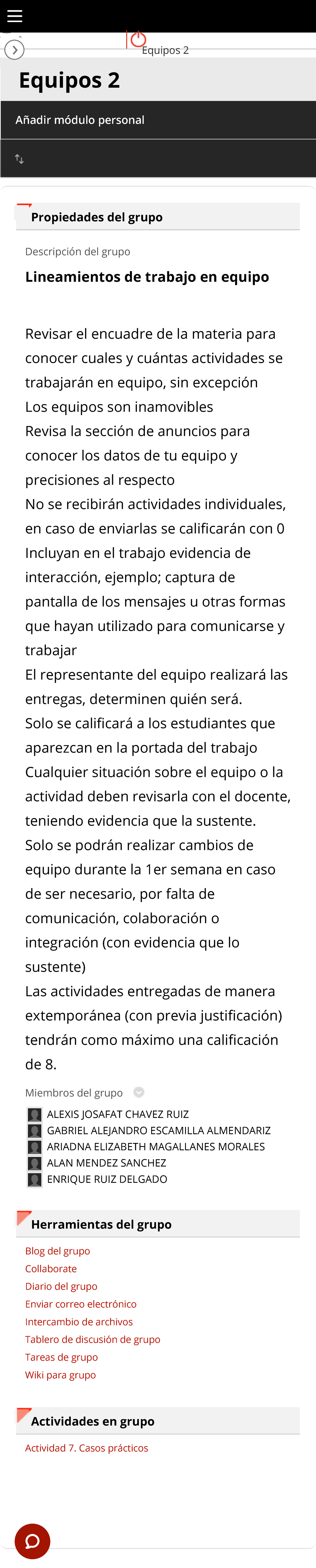 Equipos 2 – Calculo - Ejercicios practicos - Equipos 2 Propiedades del grupo ALEXIS JOSAFAT ...