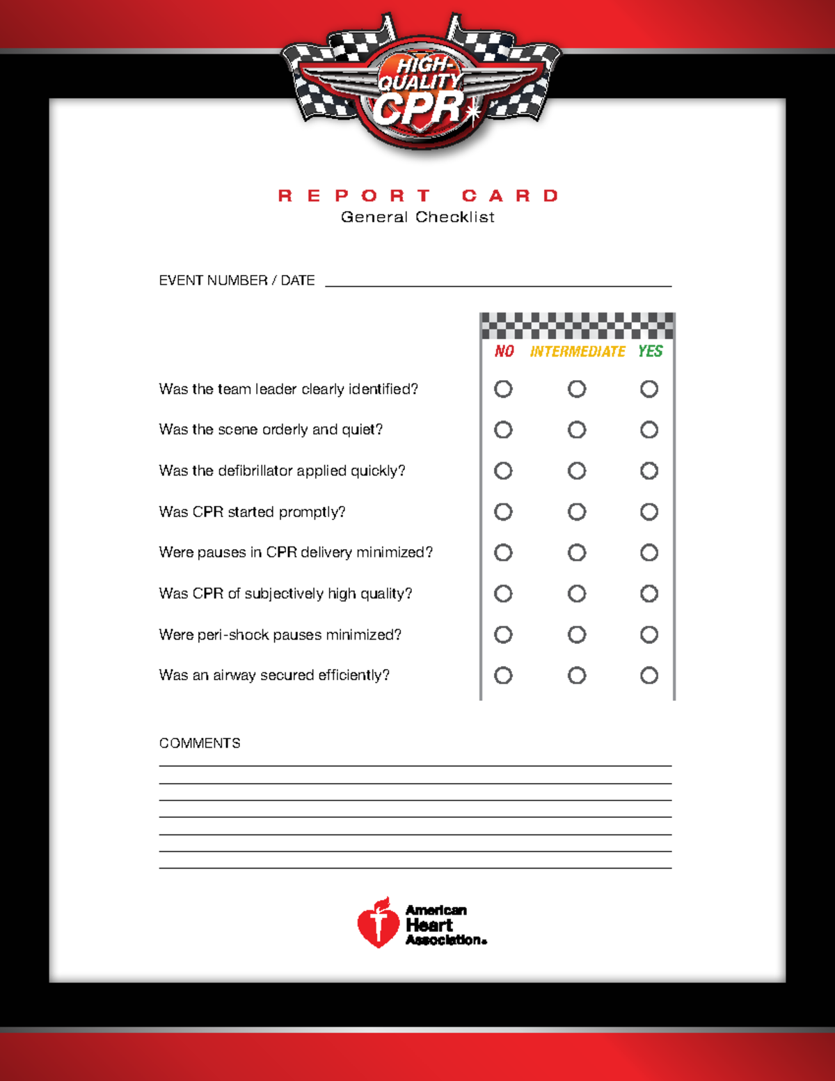 BLS 2020 CPR Quality Report Cards - HIGH- QUALITY CPR HIGH- QUALITY CPR ...