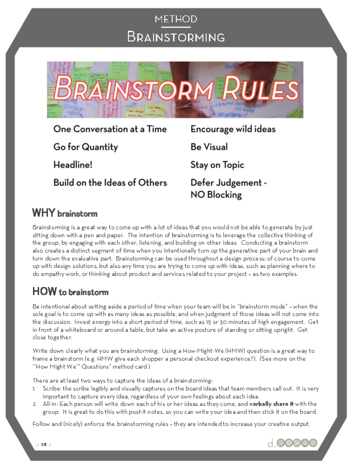 Design Thinking 3I Approach - Ideation and Implementation Stages (for ...