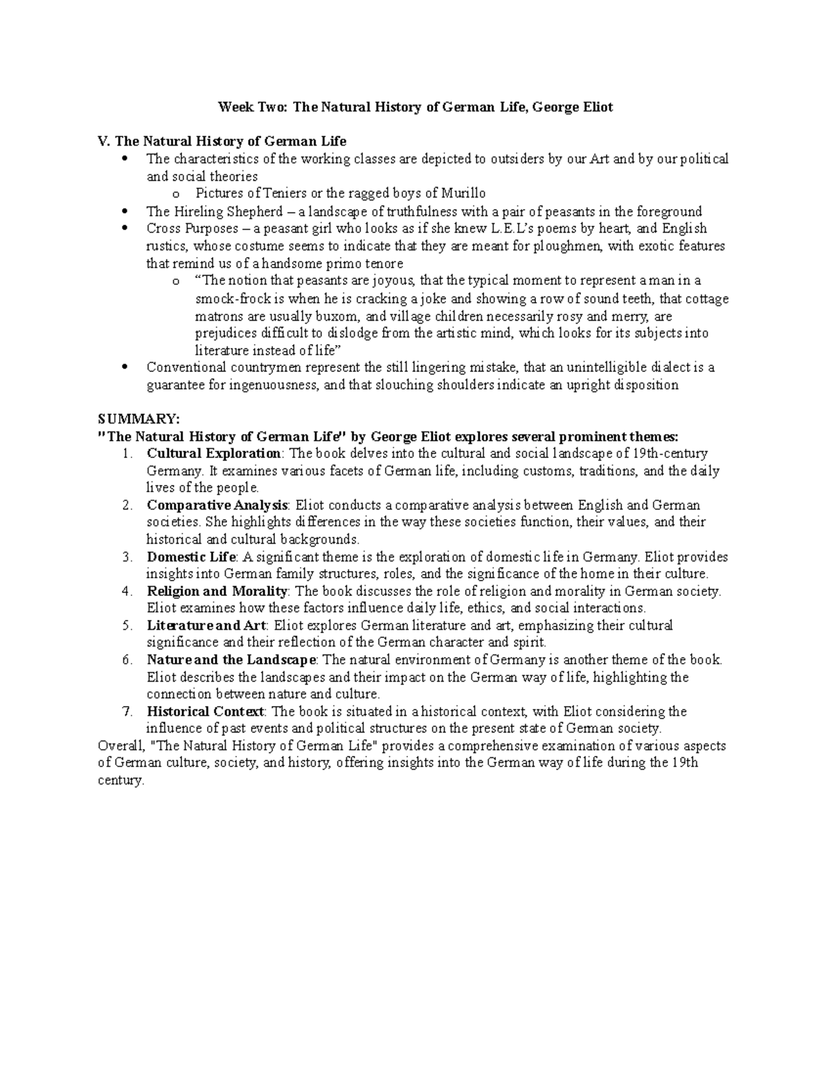 ENG1120 Reading Notes - Summary Literature and Composition I: Prose ...