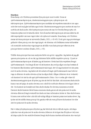 Seminarium 1 ASA24K - Behandlar utilitarism och dygdetik, skillnader ...