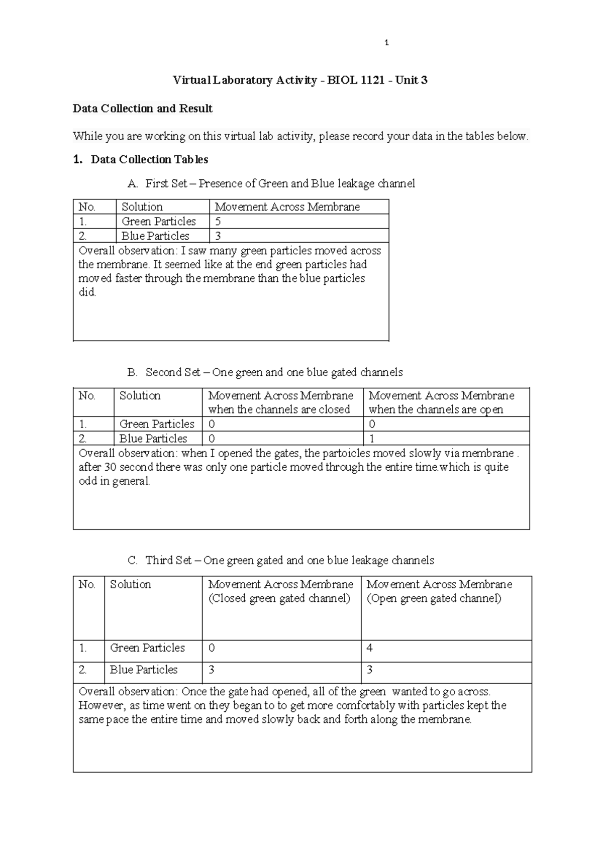 Virtual lab 3,4, and 5 - bus - Virtual Laboratory Activity - BIOL 1121 ...