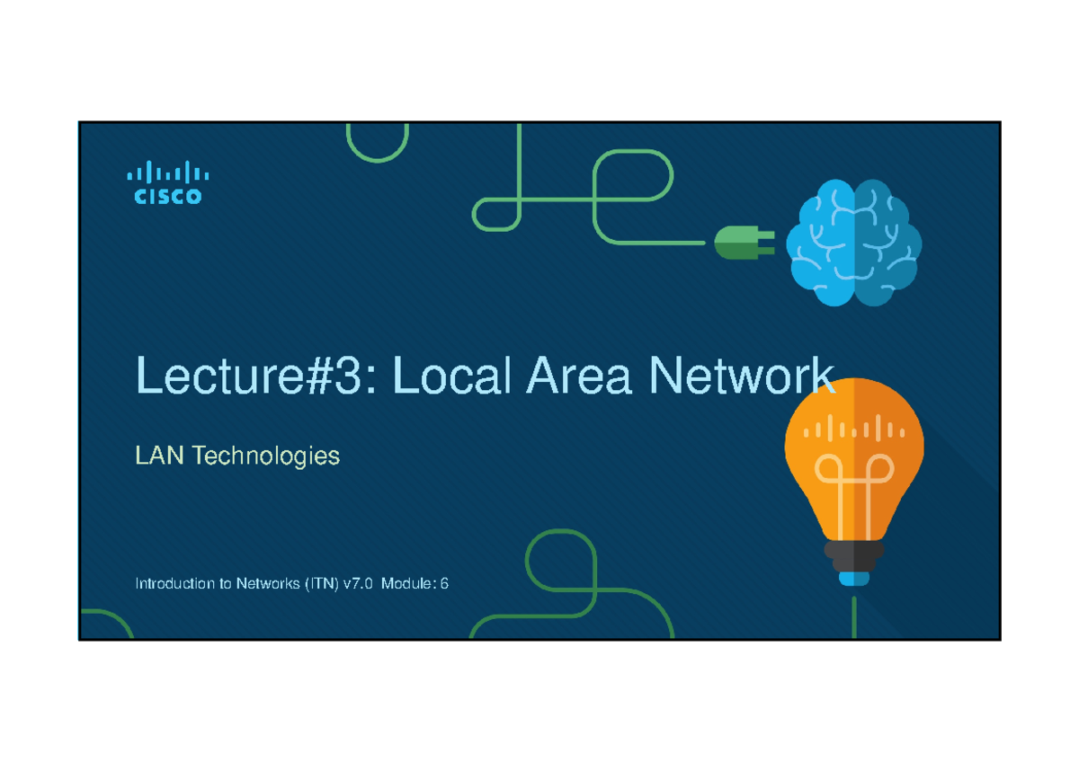 Local Area Network - Lecture#3: Local Area Network LAN Technologies ...
