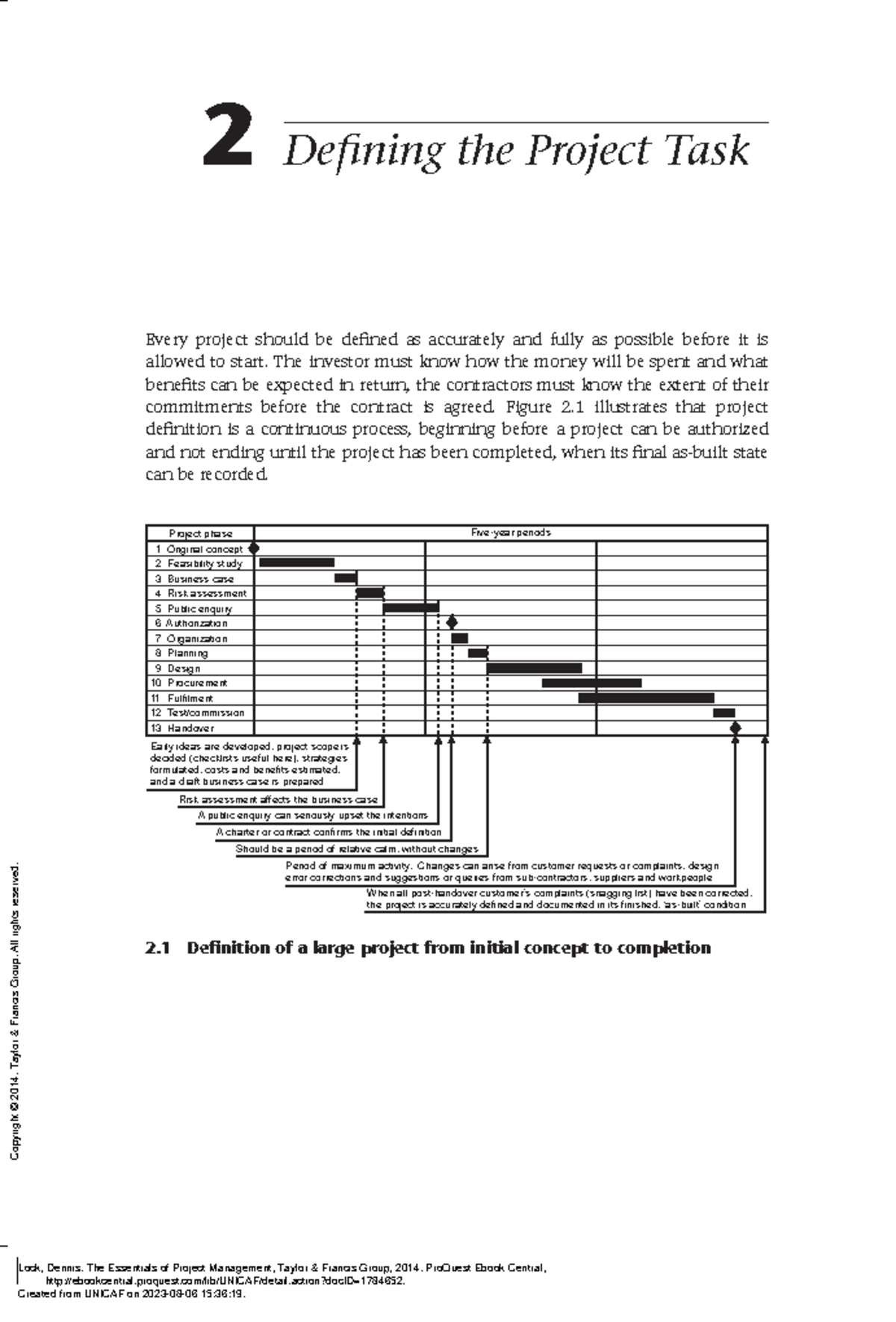 Chapter 2 - Defining the Project Task - 2 Defining the Project Task ...