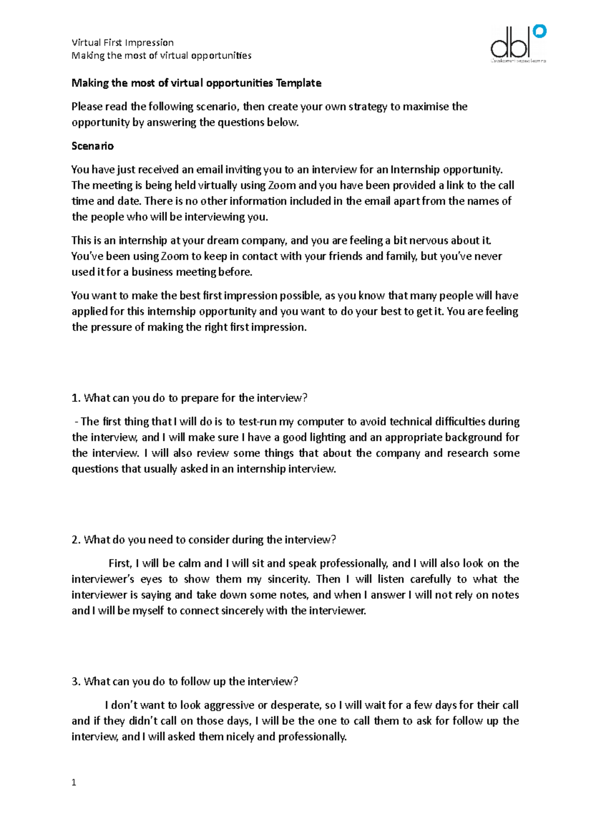 2.2 Making the most of virtual opportunities Template final - Virtual ...