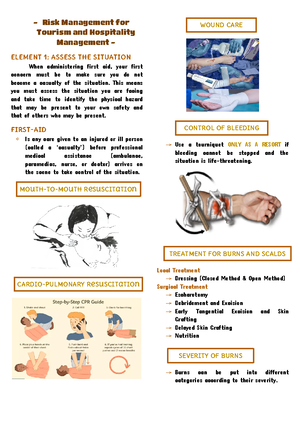 Food Sanitation (Notes) - Food Sanitation Risk a situation involving ...