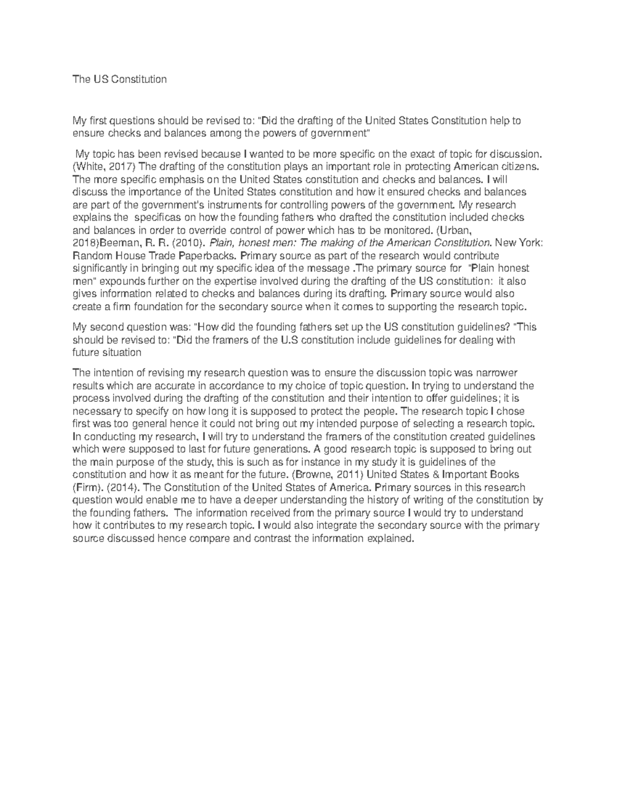 5-1 - The US Constitution My first questions should be revised to: “Did ...