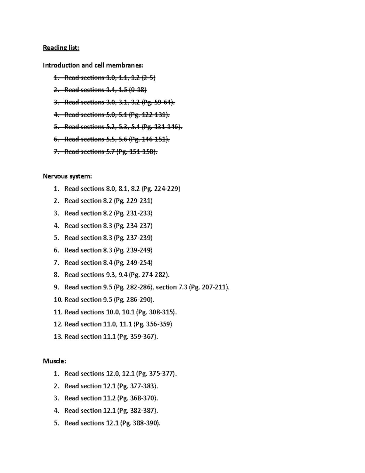 BMSC 207 reading list - sa j,BZHKZBL - Reading list: Introduction and cell membranes: 1. Read ...