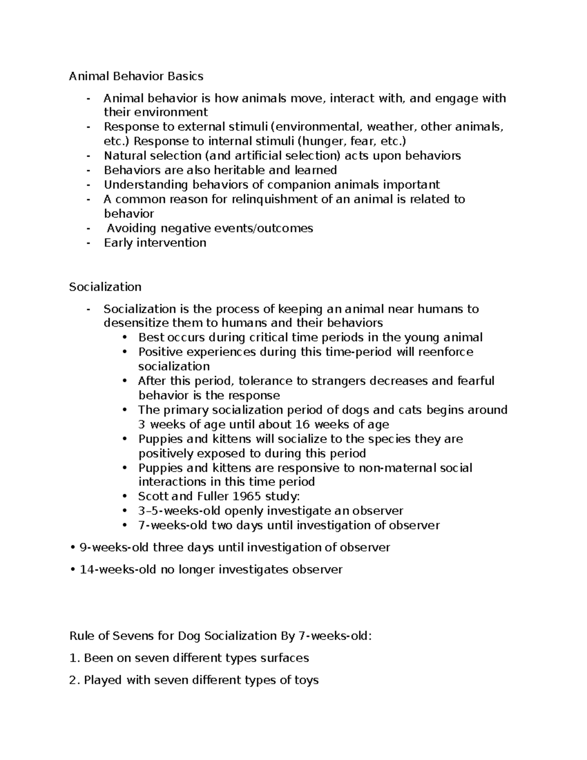 Lecture 5 and 6 Behavior - Animal Behavior Basics - Animal behavior is ...