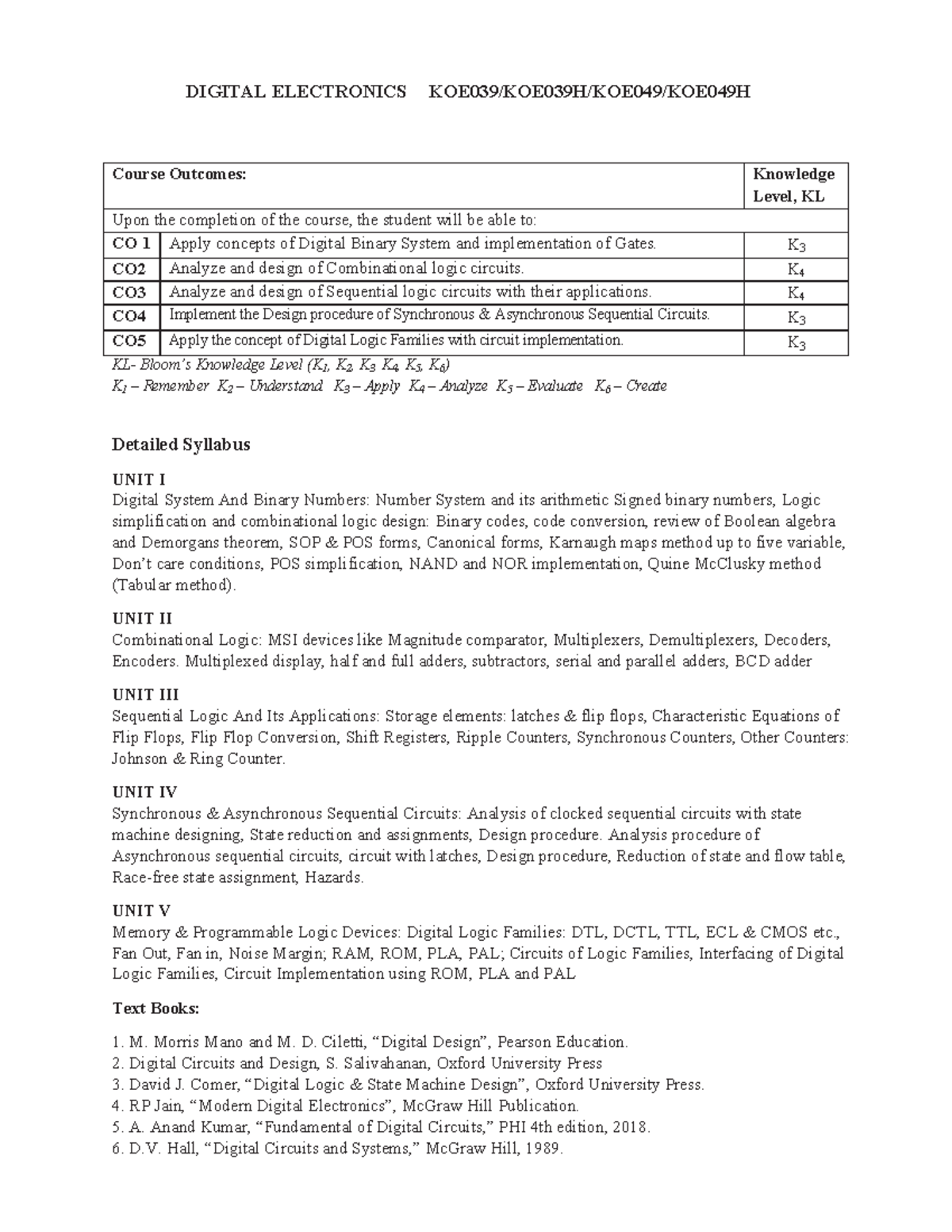Engg Science Course BTech 2nd Year ( Aicte Model Curriculum) updated ...