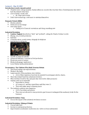 MUS201.Early Romantic worksheet - Introduction to Romantic Period ...