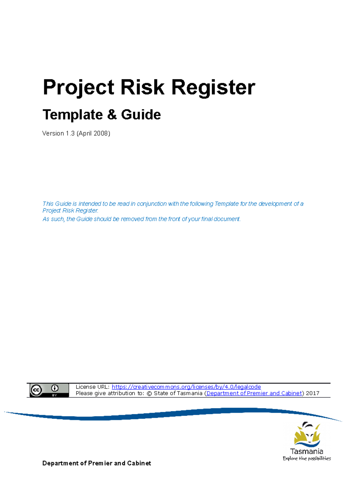 Module 6 Project risk register template and guide - Project Risk ...
