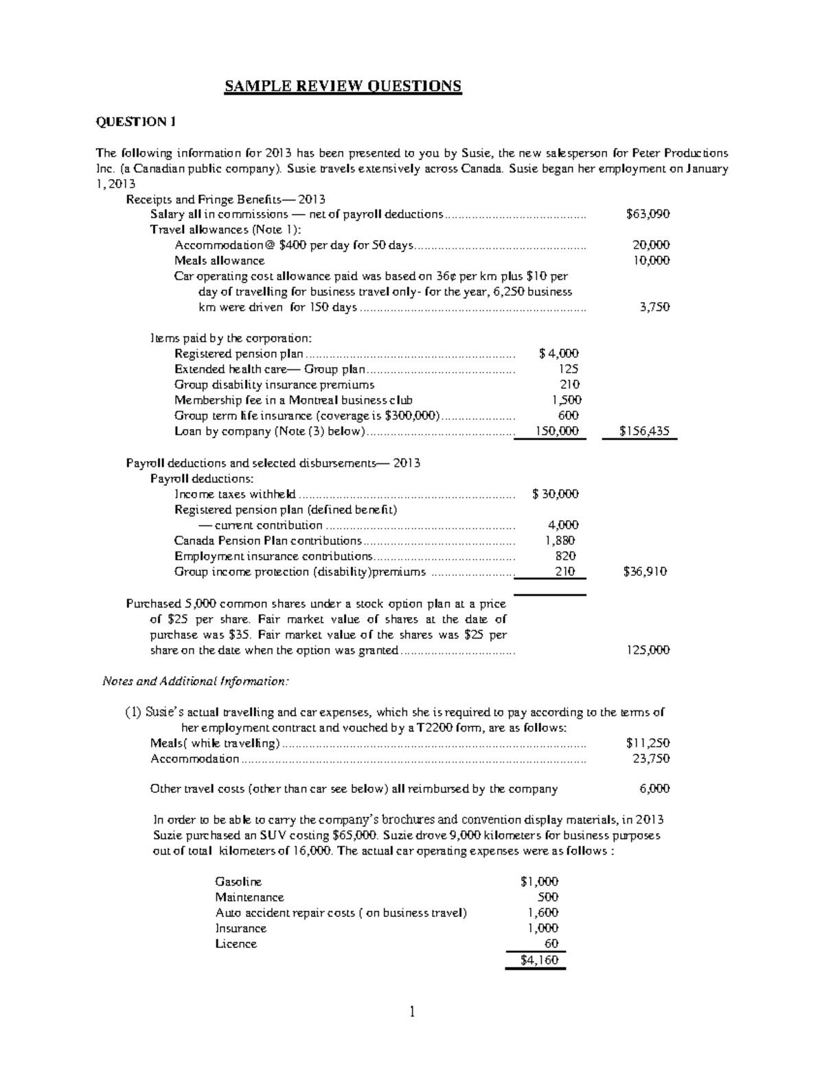 Midterm Review Questions - W15 - SAMPLE REVIEW QUESTIONS QUESTION 1 The ...