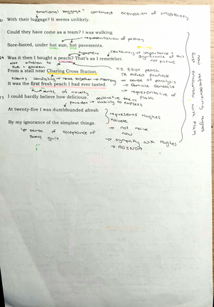 Birthday Present - Sylvia Plath Annotated - Studocu