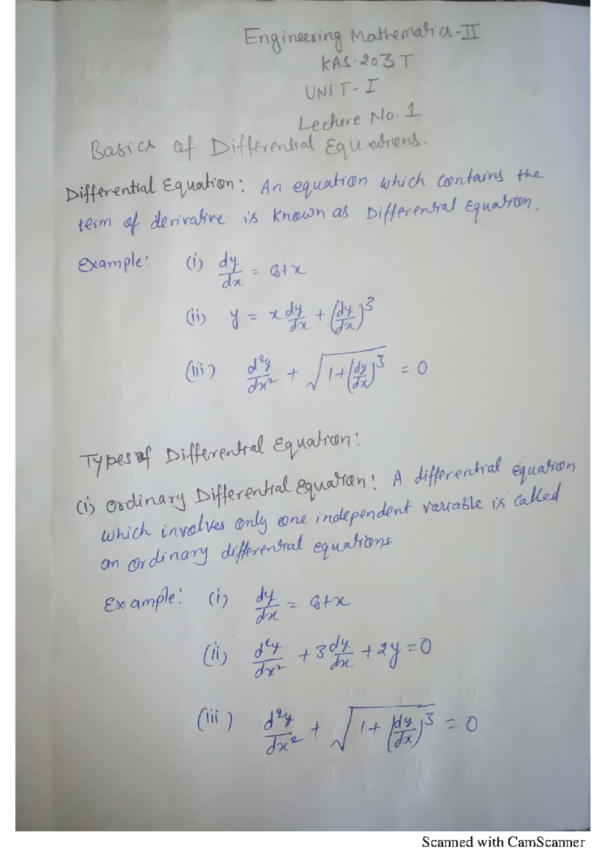 Maths 2 unit 2 - Bachelor of Technology - Studocu