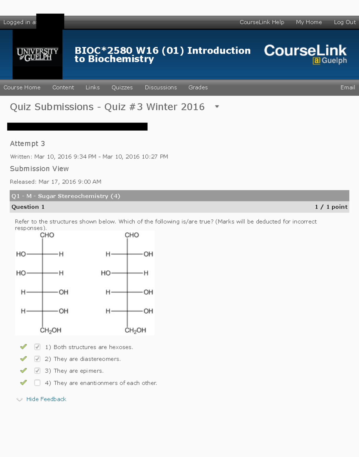 Pdf - quiz for biochemistry. very similar questions. - Logged in as ...