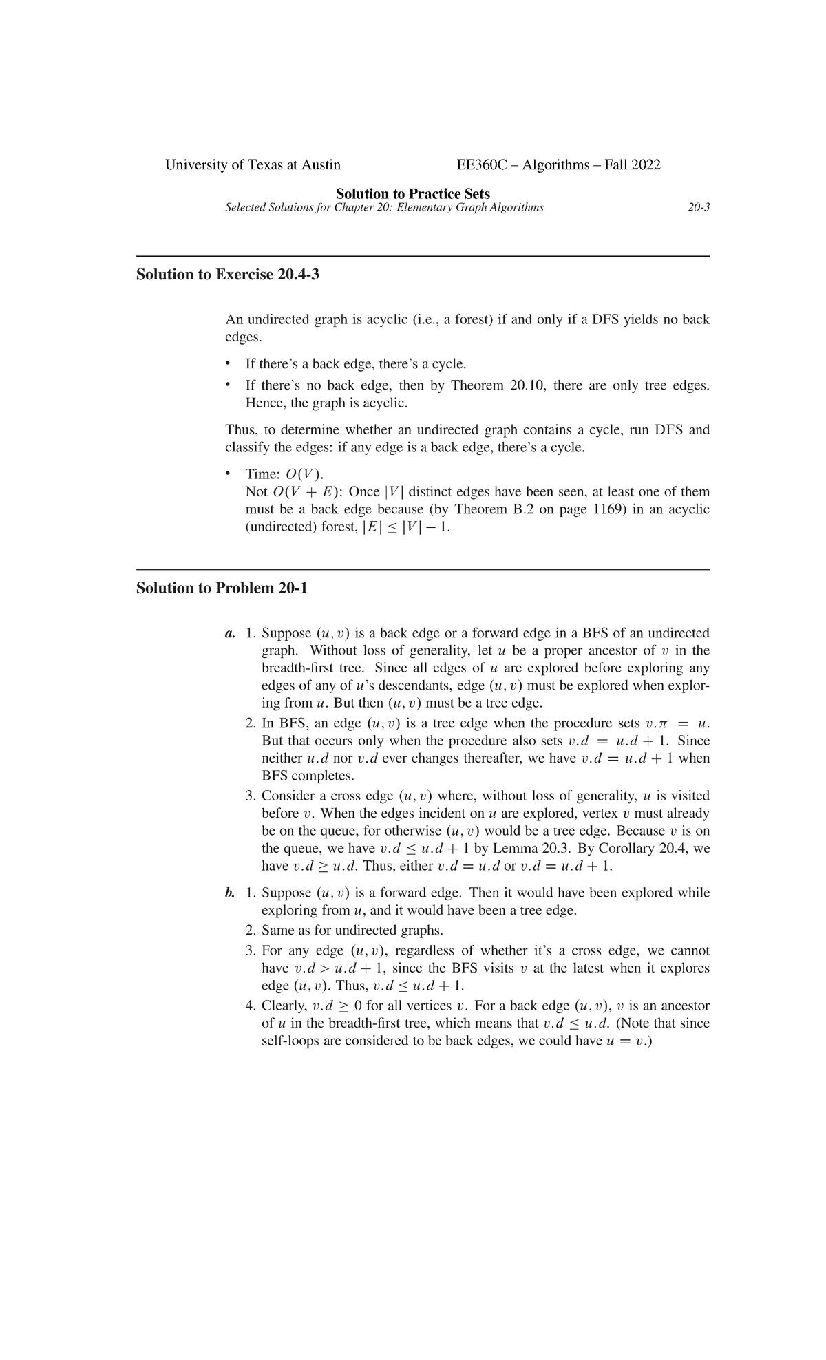 Algo2 Practice 8 University Of Texas At Austin Ee360c Algorithms Fall 2022 Solution To 