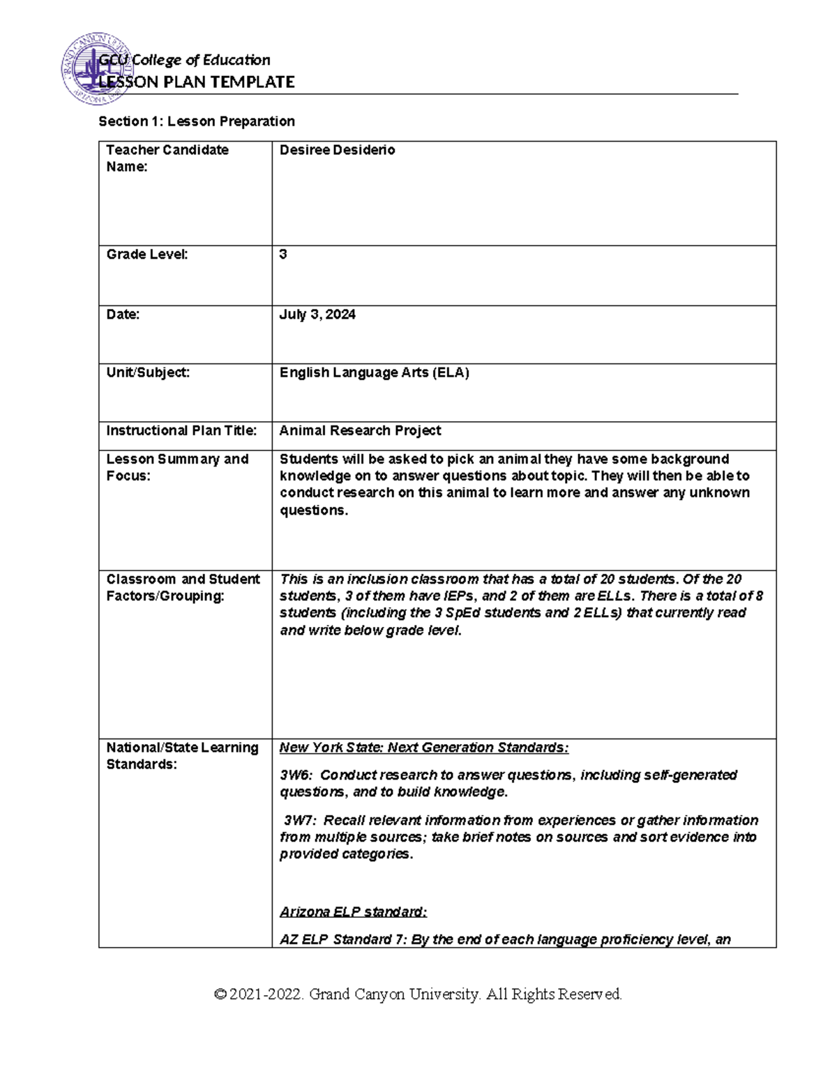 Coe-lesson-plan-template - LESSON PLAN TEMPLATE Section 1: Lesson ...