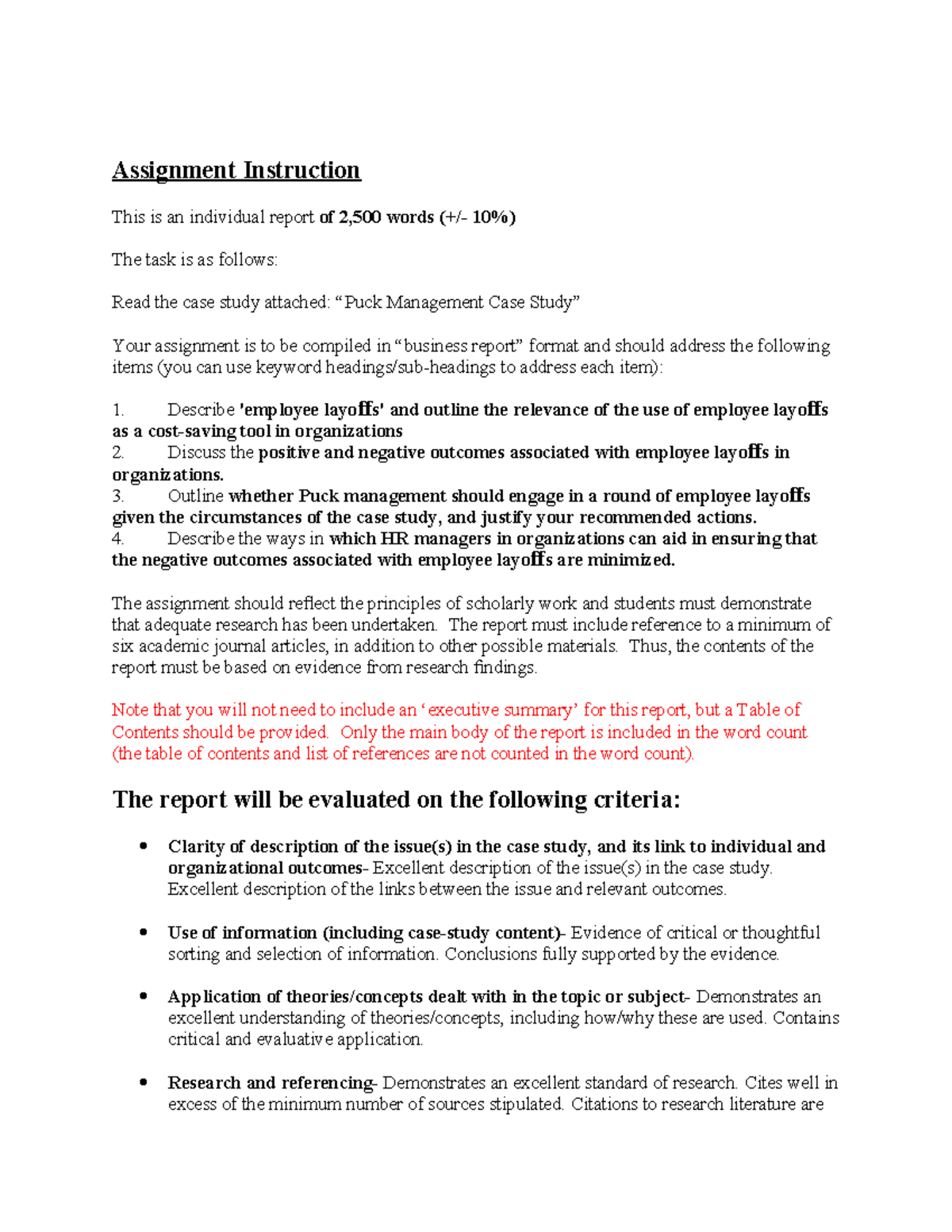 HRM Assignment Instruction - Copy - Assignment Instruction This is an ...