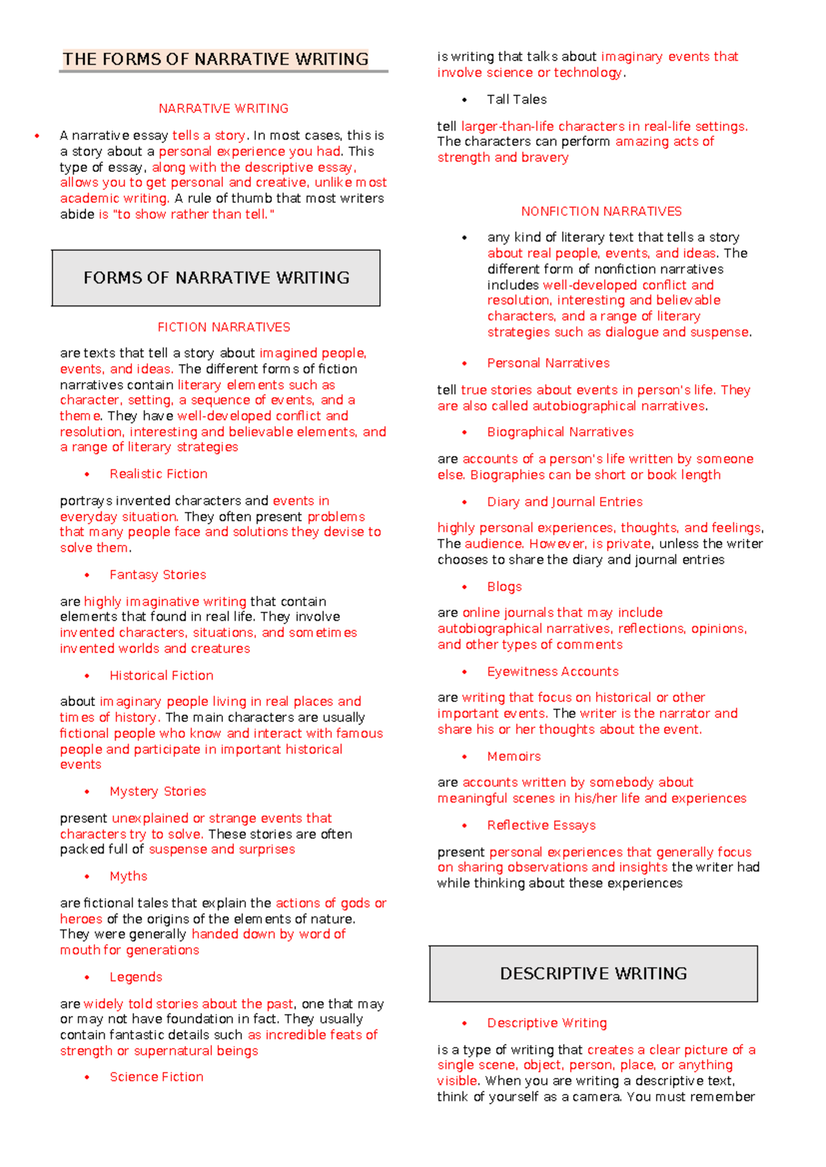 Reviewer-raw-1 - reading and writing - THE FORMS OF NARRATIVE WRITING ...