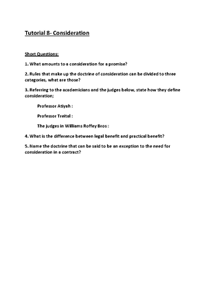 Question and answer - Contract law - BAC Education - Studocu
