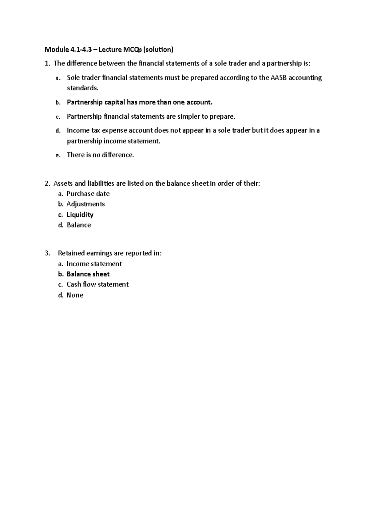 Module 4.1-4.3 - Lecture MCQs (solution) - Module 4.1-4 – Lecture MCQs ...