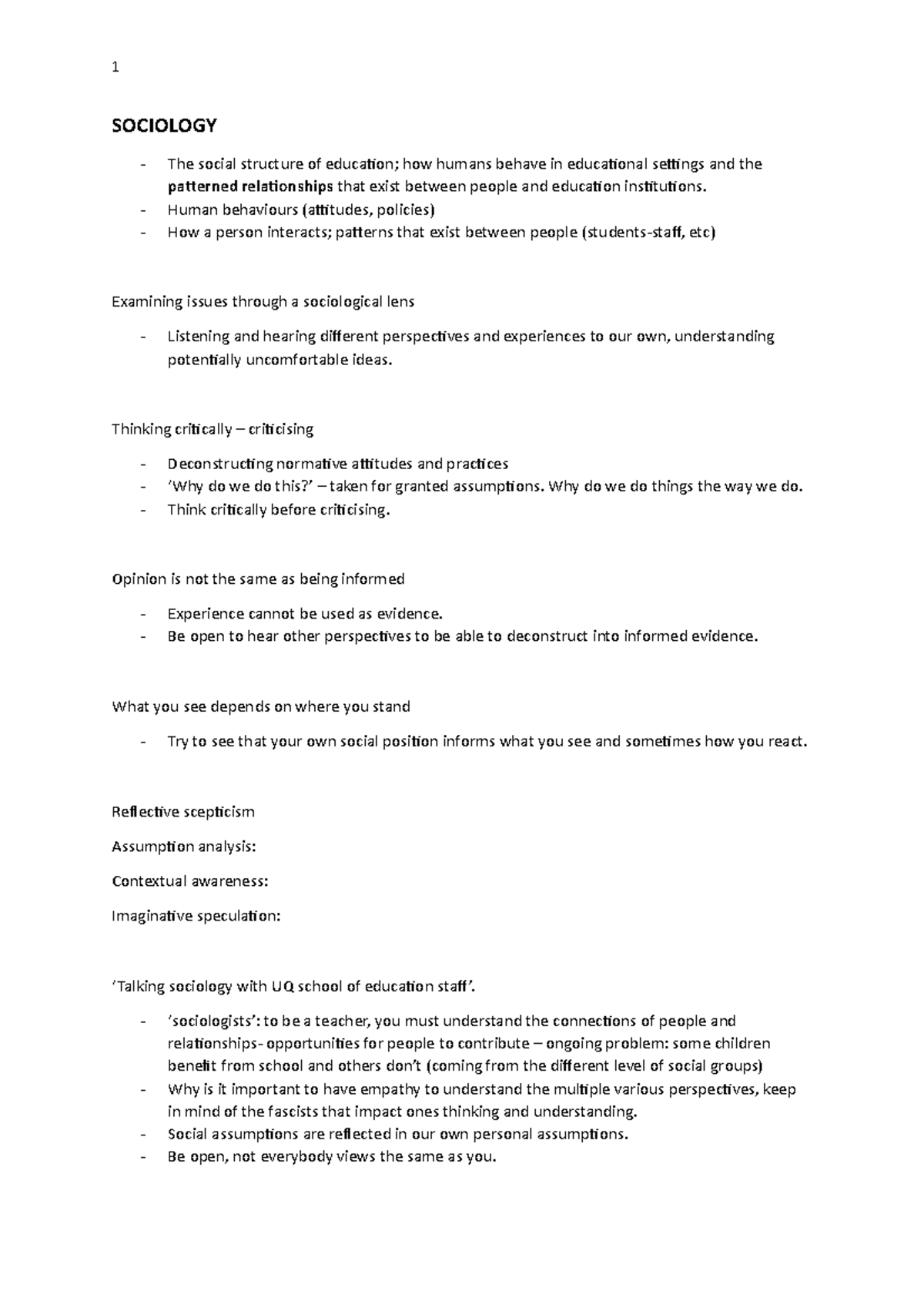 Introduction to Sociology - 1 SOCIOLOGY The social structure of ...
