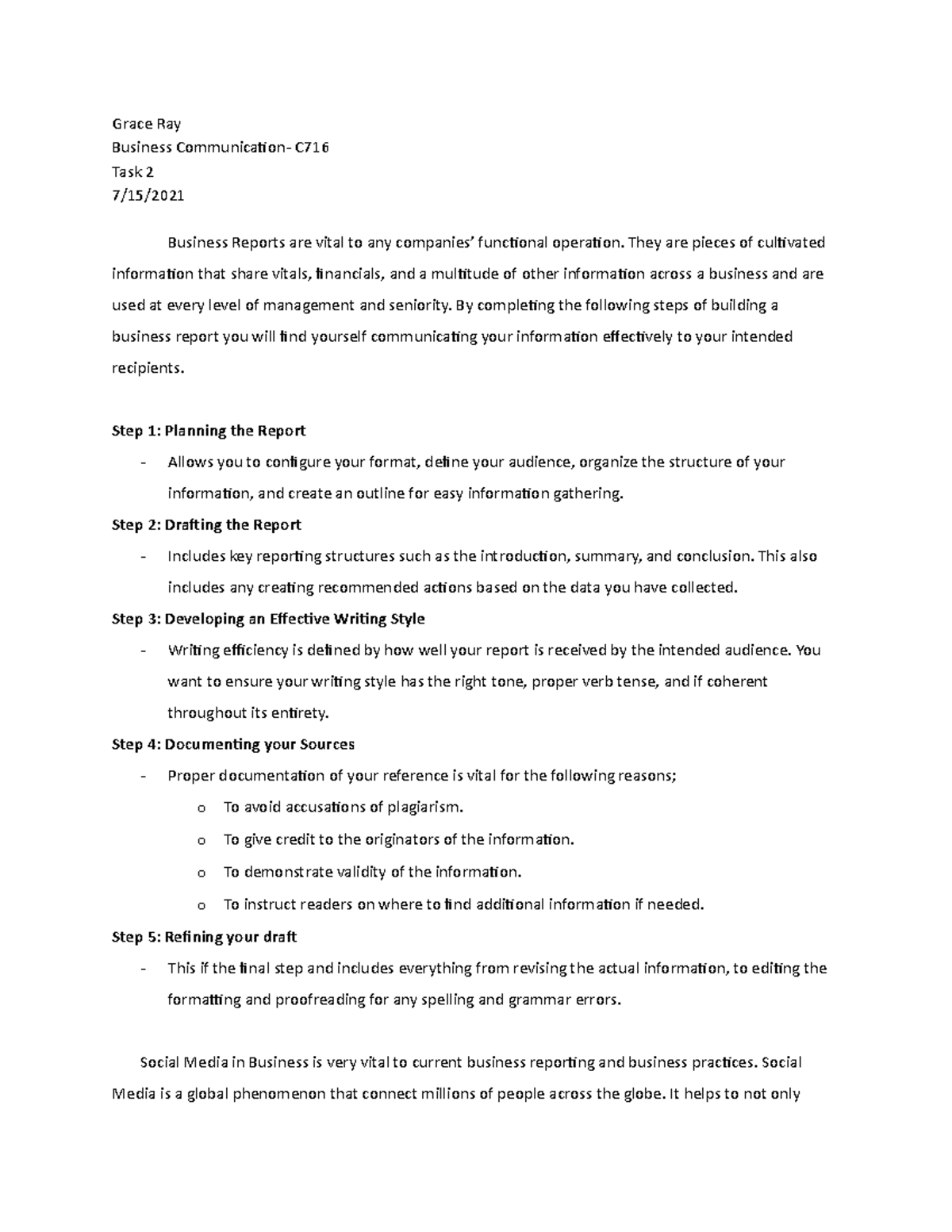 c716-task-2-executive-summary-grace-ray-business-communication-c