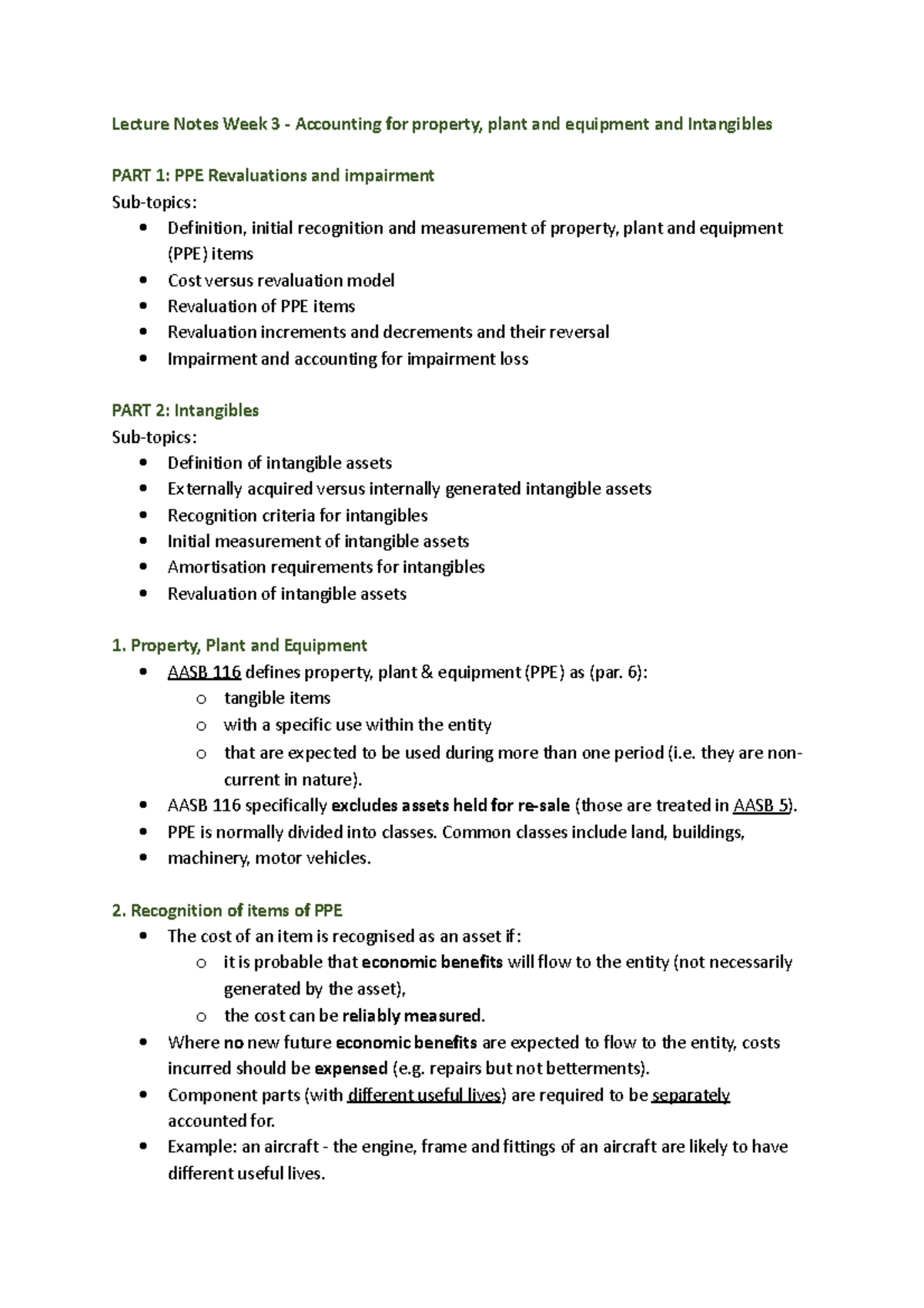 Lecture 3 Notes - 6): o tangible items o with a specific use within the ...