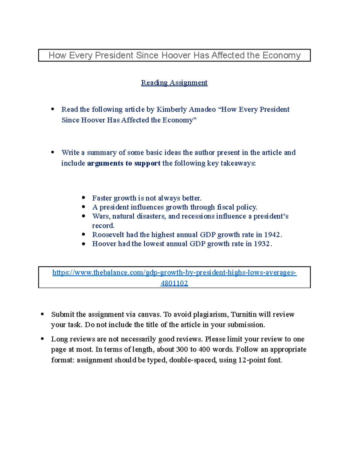 How presidential policy affect the economic growth-1 - How Every ...