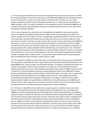 D009 Task 3 - Task 3 Passed - A. Analyze the assessment data at the ...