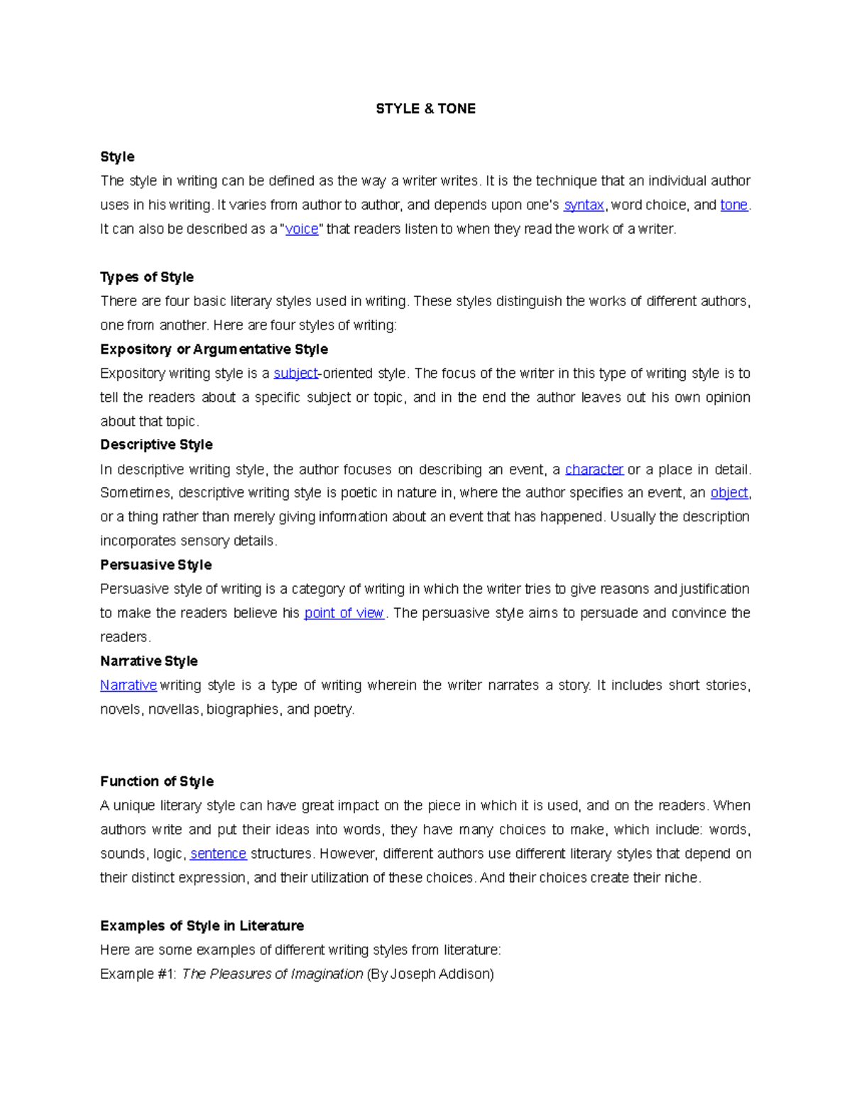 Style And Tone STYLE TONE Style The Style In Writing Can Be Defined style-and-tone-style-tone-style-the-style-in-writing-can-be-defined