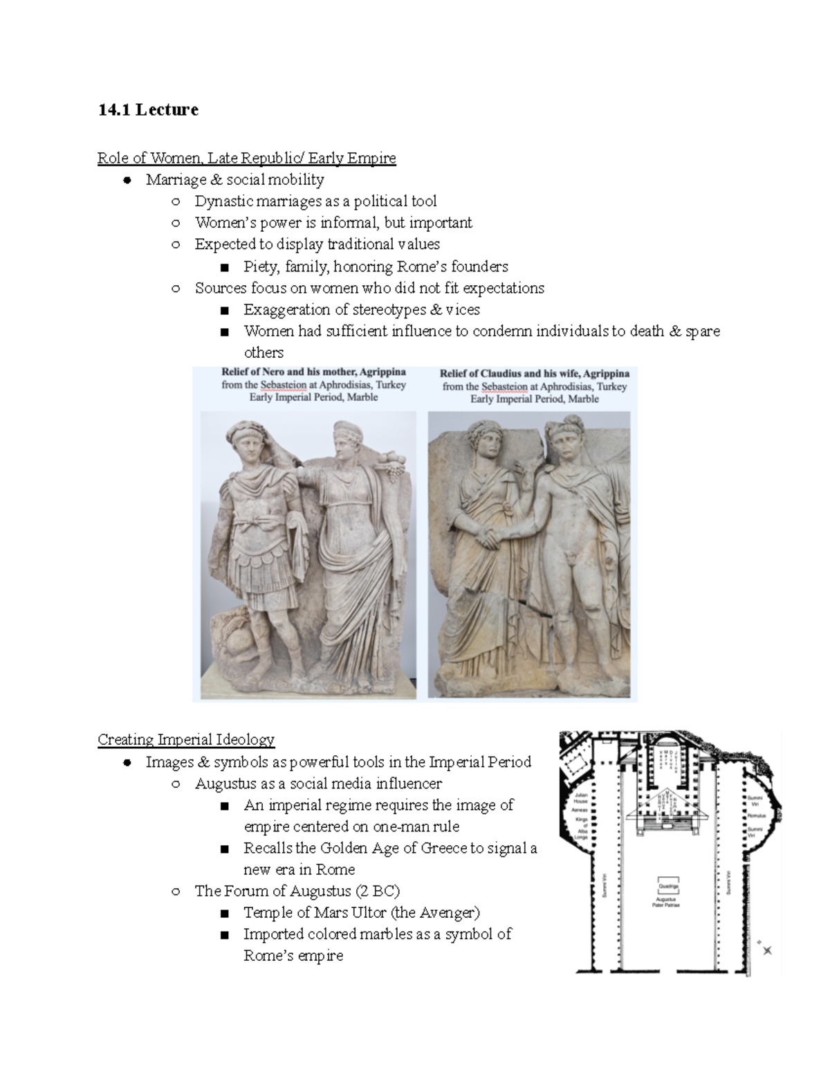 CLAS 105 - 14.1 Lecture - 14 Lecture Role of Women, Late Republic ...