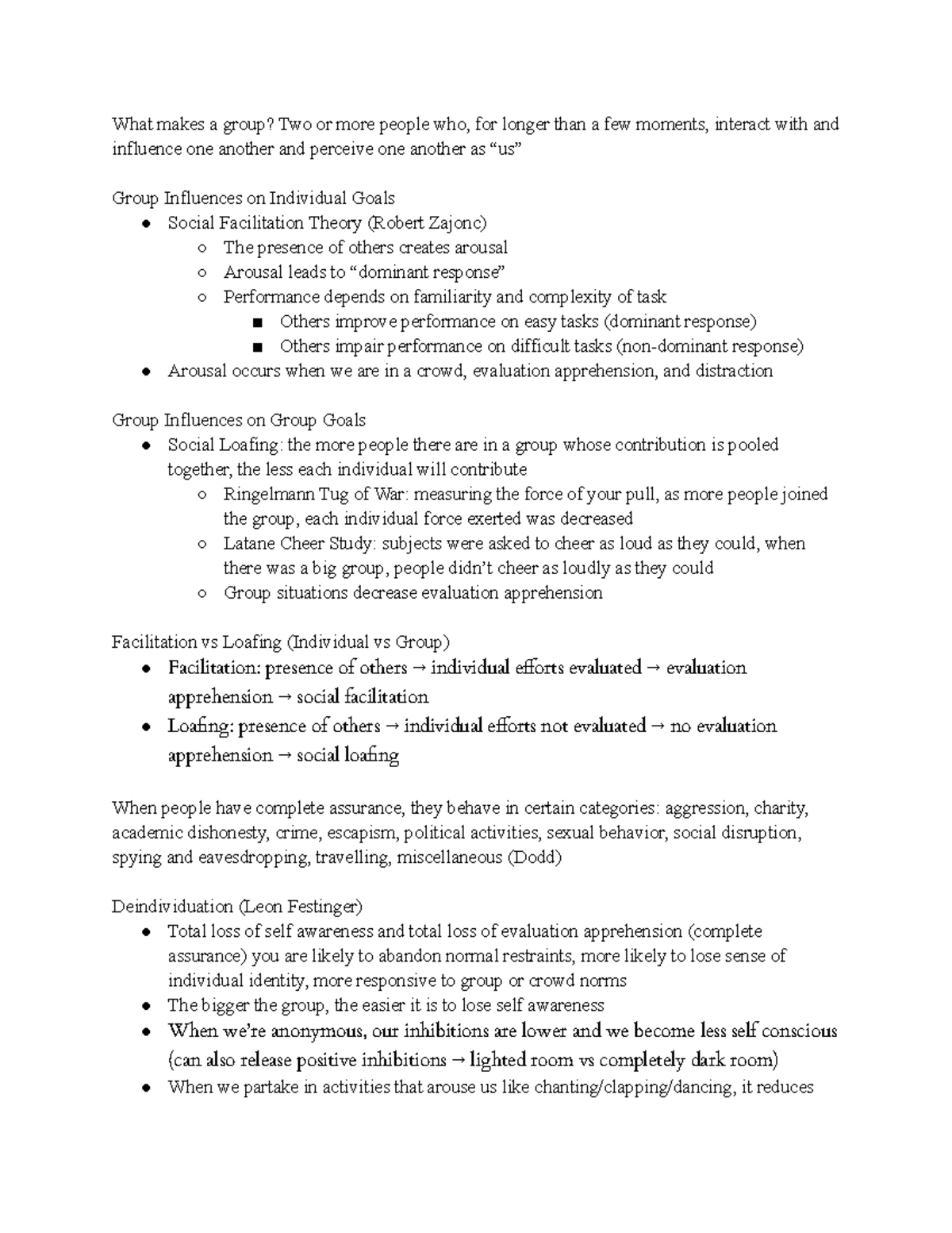 Group Influence - Pamela Miller - What makes a group? Two or more ...