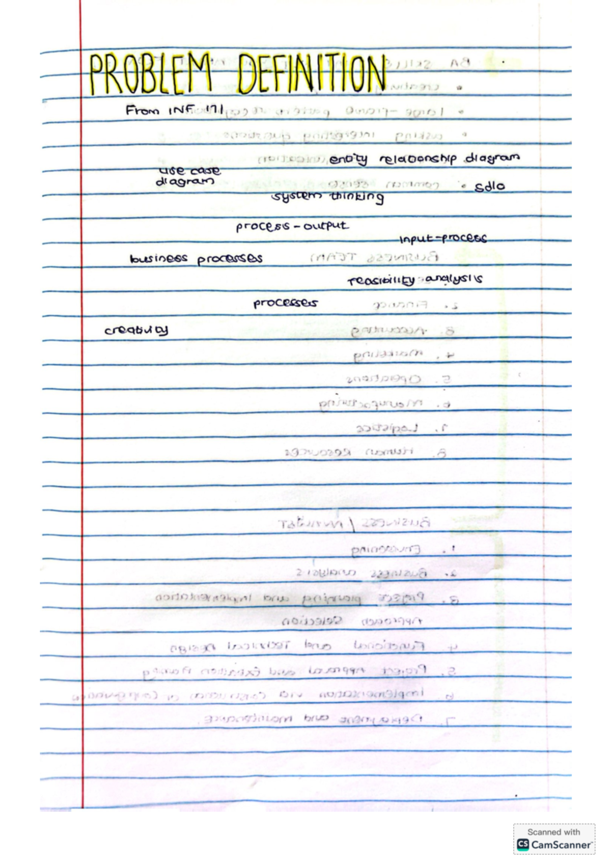 Inf 271 Lecture 1 Problem Definition Problem Definition A8 From