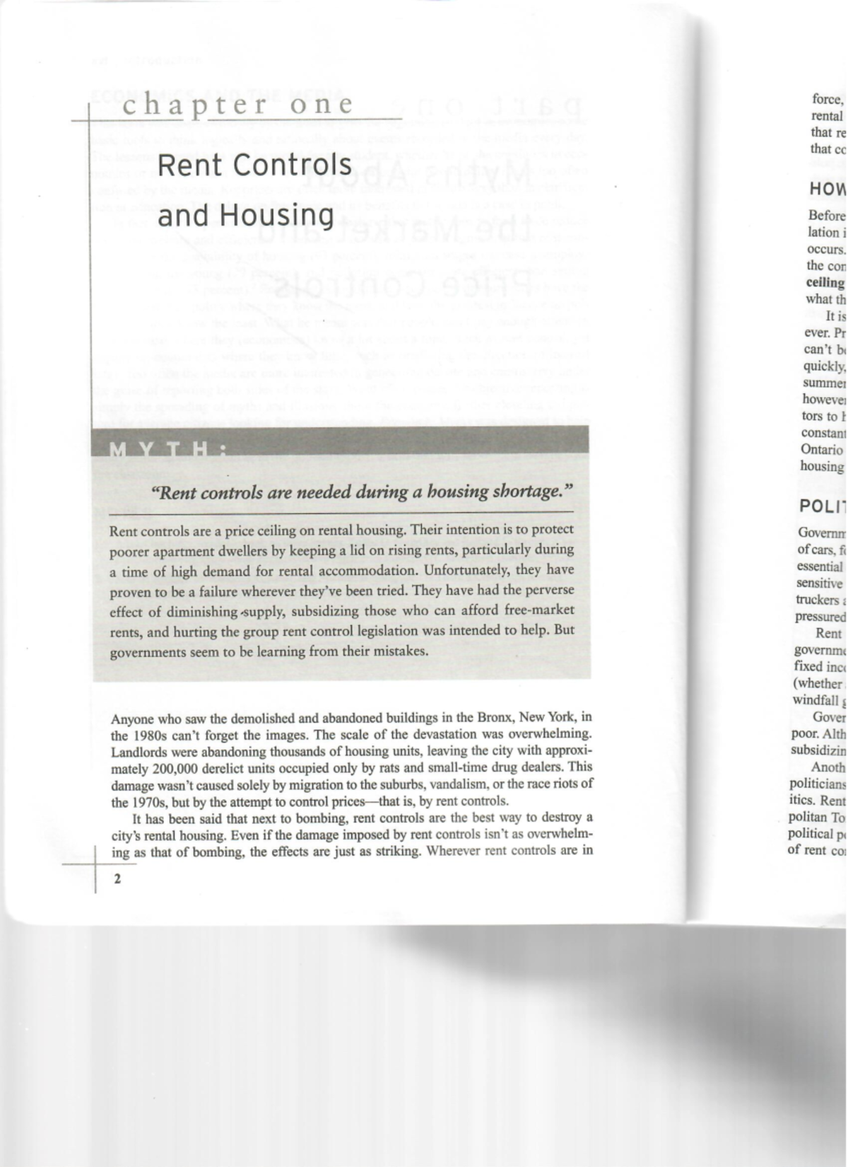 Rent Controls and Housing - ECON 2491 - Studocu