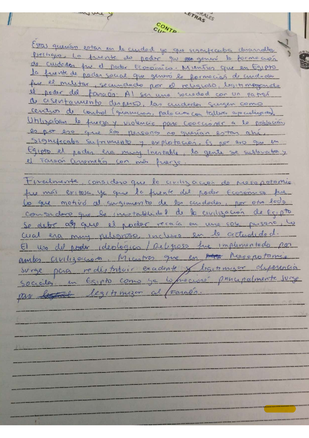 Examen parcial Vetter - me ETRAS CONTP Estas querian estar en le cluded ...