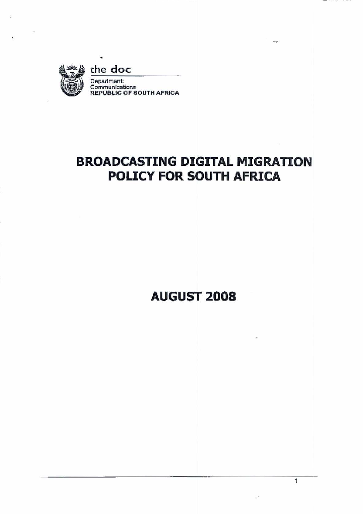 Digital-Migration-Policy - Com3702 - Studocu
