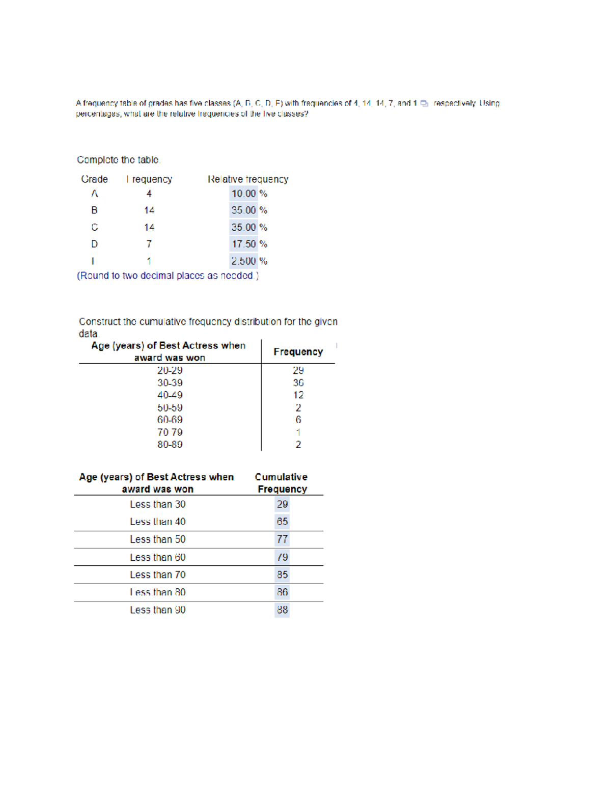 HW Section 2 - Teach by Prof. Weidong Chen - STAT 235 - 0038 - Studocu