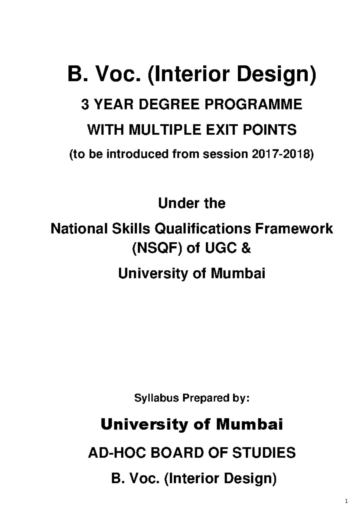 b.voc-interior-design-syllabus - B. Voc. (Interior Design) 3 YEAR ...