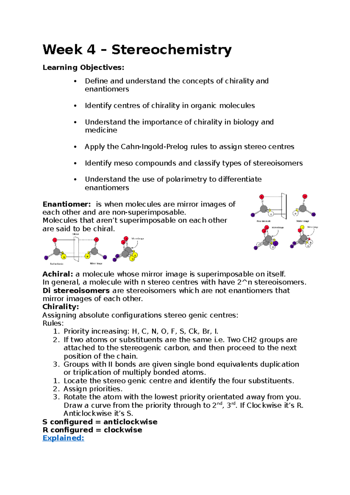 Week 4 CHM1022 - Scaffolding notes for the topics of weeks workbook and ...